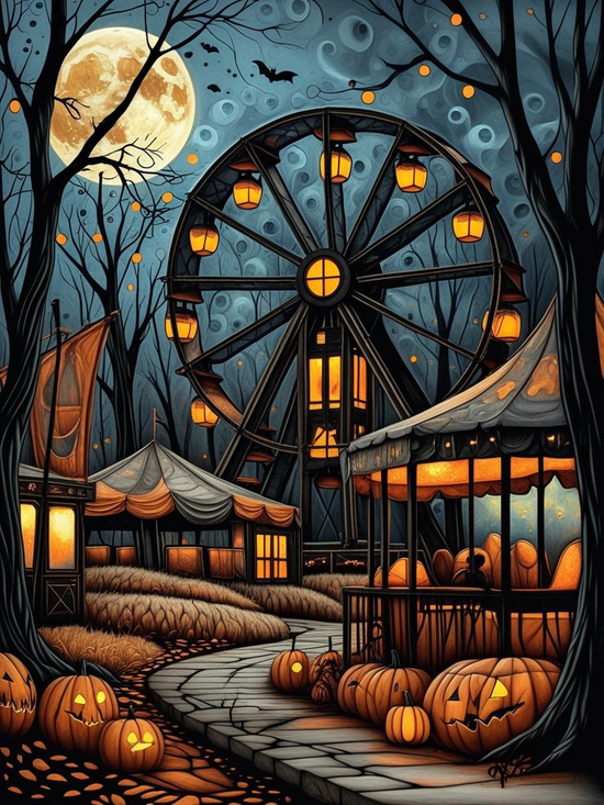 The Twisted Carnival Paint by Number – Artist By Number